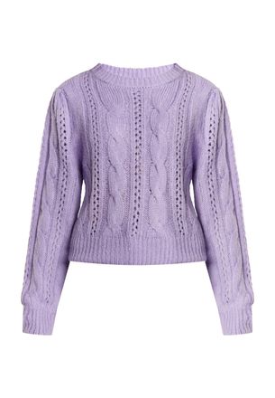 Mymo Strickpullover Damen violett