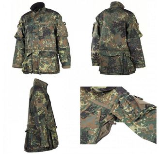 MFH Fieldjacket MFH BW Kampfjacke, Einsatz/&Uuml;bung, lang, flecktarn - M Ellbogen- und Schulterverst&auml;rkung