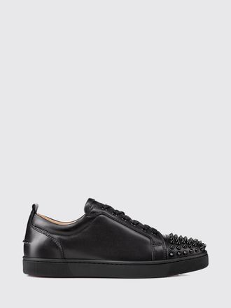 Christian Louboutin Baskets Louis Junior Spikes en cuir de veau lisse