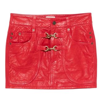 Isabel Marant Leather Skirts - - Skirts - Damen - Rot - XS