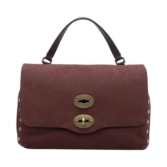 Zanellato Kleine Postina Jones Nabuk Handtasche - - Bags - Damen - Rot - ONE SIZE
