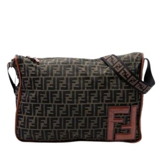 Fendi Sac bandouli&egrave;re en toile Pre-owned - Femme - Pre-owned - Brun - Taille: ONE Size