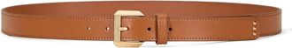 Oltre Femme, Accessoires, Beige, Taille: L/Xl Ceinture en cuir v&eacute;ritable