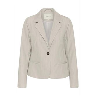 Kaffe Femme, Vestes, Gris, Taille: 36 FR Blazer &agrave; Rayures Gris Melange