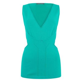 Alberta Ferretti Ripp-Top - - Tops - Damen - Blau - L
