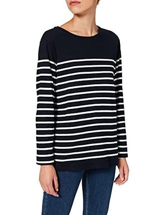 Armor Lux Femme Marinière Port-louis Héritage Femme Top manches longues, Multicolore (Bi8 Rich Navy/Blanc Bi8), 40 EU