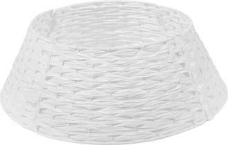 Cabilock Weihnachtsbaumkragen Aus Kunststoff Handgewebter Weihnachtsbaumrock F&uuml;r Weihnachtsbaumsockel Weihnachtsbaumdeko Rustikaler Stil Installieren