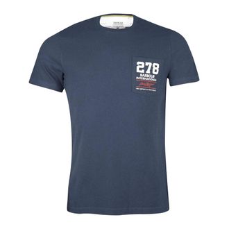 Barbour SMQ Wing T-Shirt Navy - - Tops - Herren - Blau - XL