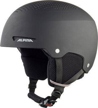 Alpina ZUPO - sicherer, sto&szlig;absorbierender, bel&uuml;fteter & schlagfester Skihelm f&uuml;r Kinder - Black matt - S (48-52 cm)