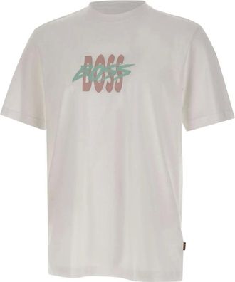 HUGO BOSS Homme, Tops, Blanc, Taille: S Te-Bass T-Shirt