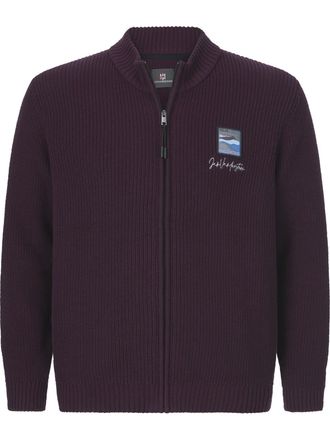 Jan Vanderstorm Herren Strickjacke Oletarvin dunkelrot, 4XL (XXXXL) - 68/70