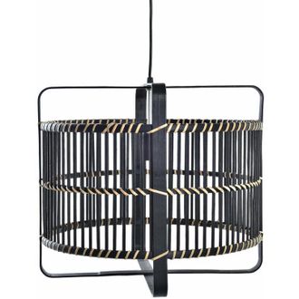 DKD Home Decor Dkd Home Decor - Bambusdecke 40x40x35 Bambus schwarzes Material mehrfarbiges Farbfamiliendecke und Wandminen Details