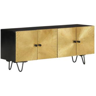 vidaXL Vidaxl - Meuble tv 110x30x45 cm bois massif de manguier