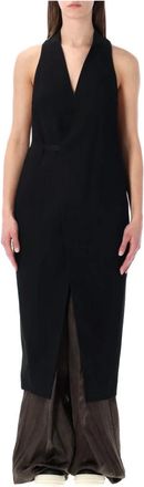 Rick Owens Femme, Robes, Noir, Taille: 40 FR Cyclops Sleeveless Wrap Coat