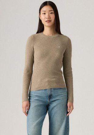 Levi's Rundhalspullover RIB CREW SWEATER Geripptes Strickmuster