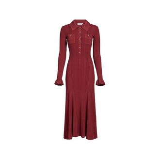 Self Portrait Robe midi en maille