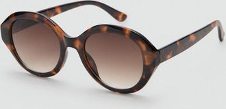 Mango Lunettes de soleil monture plastique chocolat - Femme - Taille unique - MANGO