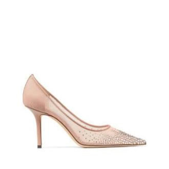 Jimmy Choo London Crystal-Embellished Love Pumps - - Shoes - Damen - Rosa - 40 EU
