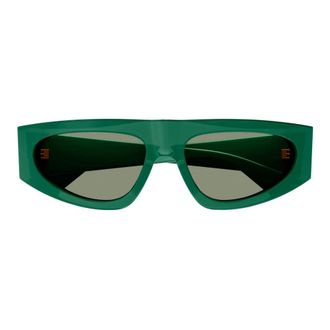 Bottega Veneta Ovale Sonnenbrille - - Accessories - Damen - Gr&uuml;n - ONE SIZE