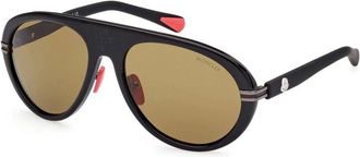 Moncler unisex, Accessoires, Noir, Taille: ONE Size Ml0121 Lunettes de soleil goutte deau