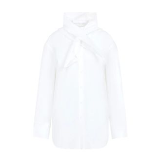 Carven Chemisier foulard - Femme - Blouses et Chemises - Blanc - Taille: 36 FR