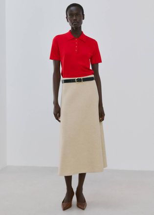 Mango Pull-over col polo rouge - Femme - XXS - MANGO