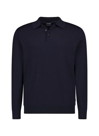Olymp Herren Pullover blau unifarben