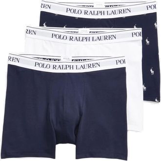Polo Ralph Lauren Homme, Sous-v&ecirc;tements, Multicolore, Taille: XL Boxer classique stretch-coton 3 pi&egrave;ces