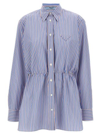 Prada Womens Multicolor Cotton Blouse