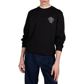 Les Deux Sweatshirt &agrave; imprim&eacute; en coton