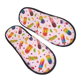 Generic Pantoufles De Voyage Glace &Agrave; LEau De Dessin Anim&eacute; Cozy Hiver Pantoufles Lavables Chaussons Pour Int&eacute;rieur Camping Spa M