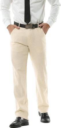 Hoerev Herren Leinenhose, Leichte Freizeithose.Gr&ouml;&szlig;e:35Wx31L