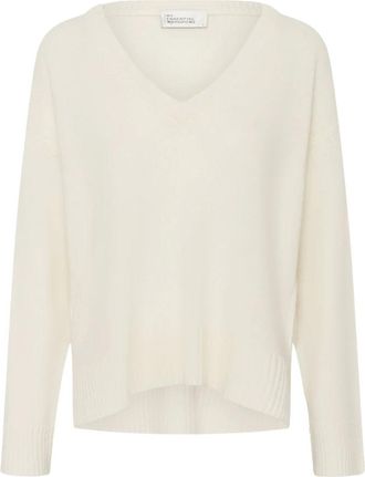MY ESSENTIAL WARDROBE Femme, Pulls, Beige, Taille: 46 FR V-neck Tricots