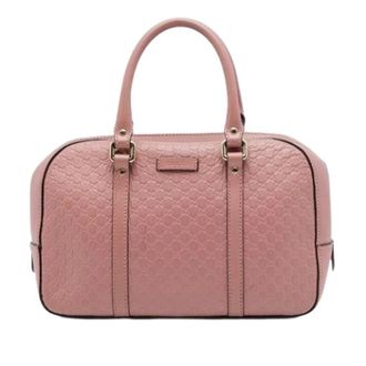 Gucci Pre-owned Embossed Leather Satchel - - Pre-owned - Damen - Rosa - ONE SIZE