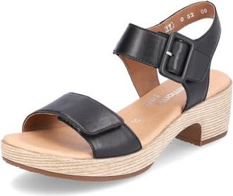 Remonte Sandales à talons pour femme D0n52, Noir 00., 41 EU