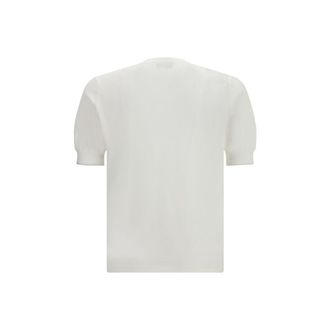 Brunello Cucinelli Mens White Cotton T-Shirt