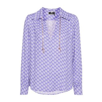 Elisabetta Franchi Elegante Bluse - - Blouses & Shirts - Damen - Lila - M