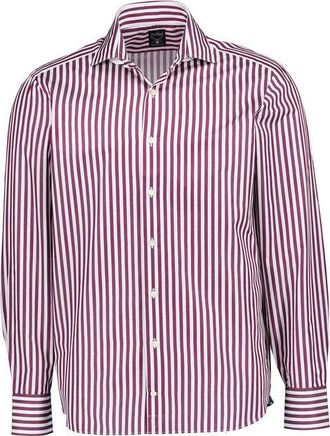 van Laack Herren Hemd violett Baumwolle