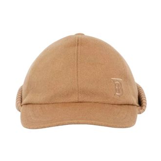 Burberry Kaschmir Beige Kappe mit Schirm - - Accessories - Herren - Braun - S