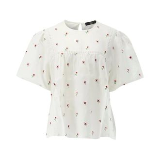 Max Mara Femme, Blouses et Chemises, Blanc, Taille: 40 FR Blouses