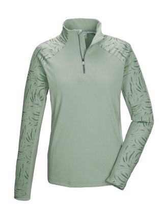 Killtec Langarmshirt KSW 56 WMN FLX SHRT Damen Funktionsshirt: warm, hoher Komfort, Stehkragen, Kinnschutz