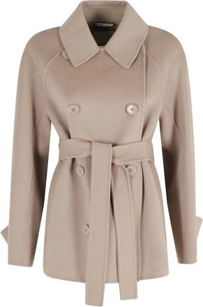 Max Mara Femme, Manteaux, Beige, Taille: 40 FR Manteaux crois&eacute;s