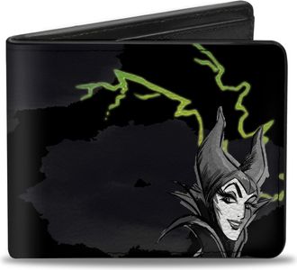 Buckle Down Herren Geldbrse, Dornröschen Maleficent, 4.0 x 3.5