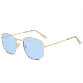 Generic Lunettes De Soleil En M&eacute;tal For Hommes Et Femmes Sport Plein Air(Blue)