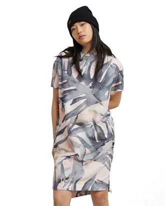 G-Star G-Star Femme Robe-T-Shirt Printed Loose, Multicolore (coral pink watertexture palm D24484-D611-G538), XL