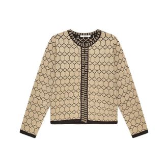Maliparmi Jacquard 3D Strickjacke - - Knitwear - Damen - Gelb - M