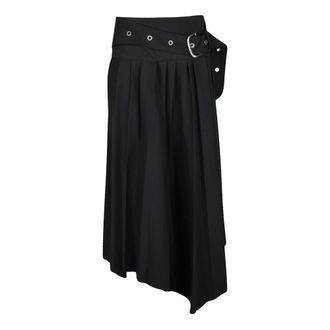 Off-white Femme, Jupes, Noir, Taille: 38 FR Jupe Asym&eacute;trique Pliss&eacute;e