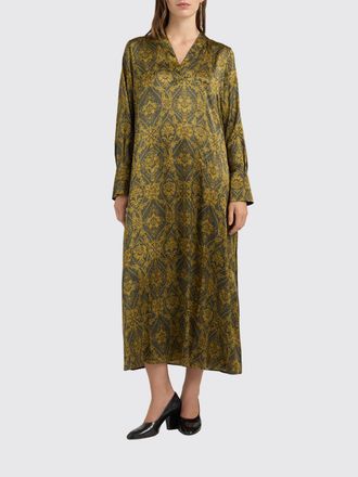 Momoni Tunique midi Amara en soie &agrave; motif ethnique et col en V
