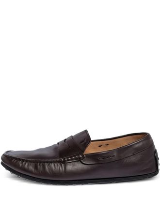 Tod's mocassins en cuir - Marron