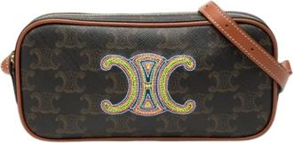 Celine Sac bandouli&egrave;re vintage Pre-owned - Femme - Pre-owned - Brun - Taille: ONE Size